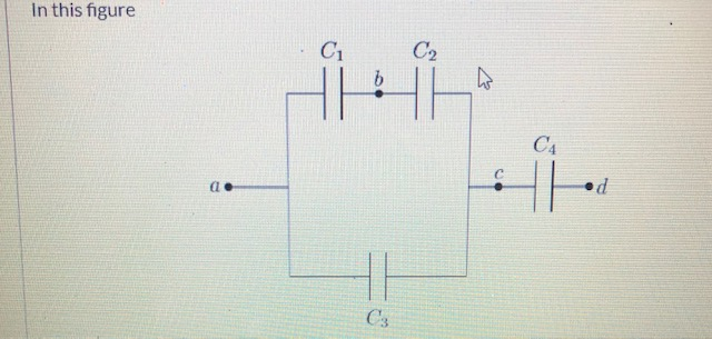 Solved In this figure the capacitors have the values • C1 | Chegg.com