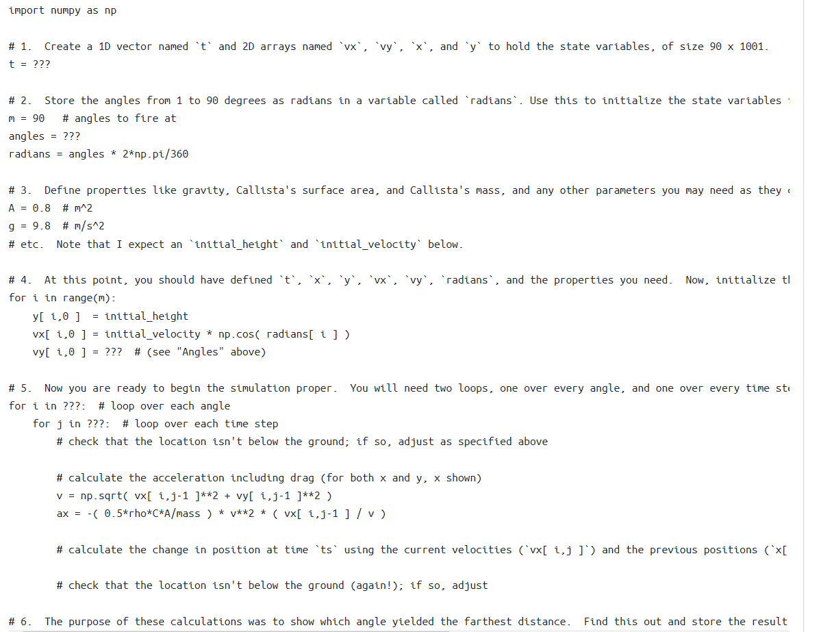 Solved Optimizing a trajectory Callista "Cherry Bomb" | Chegg.com