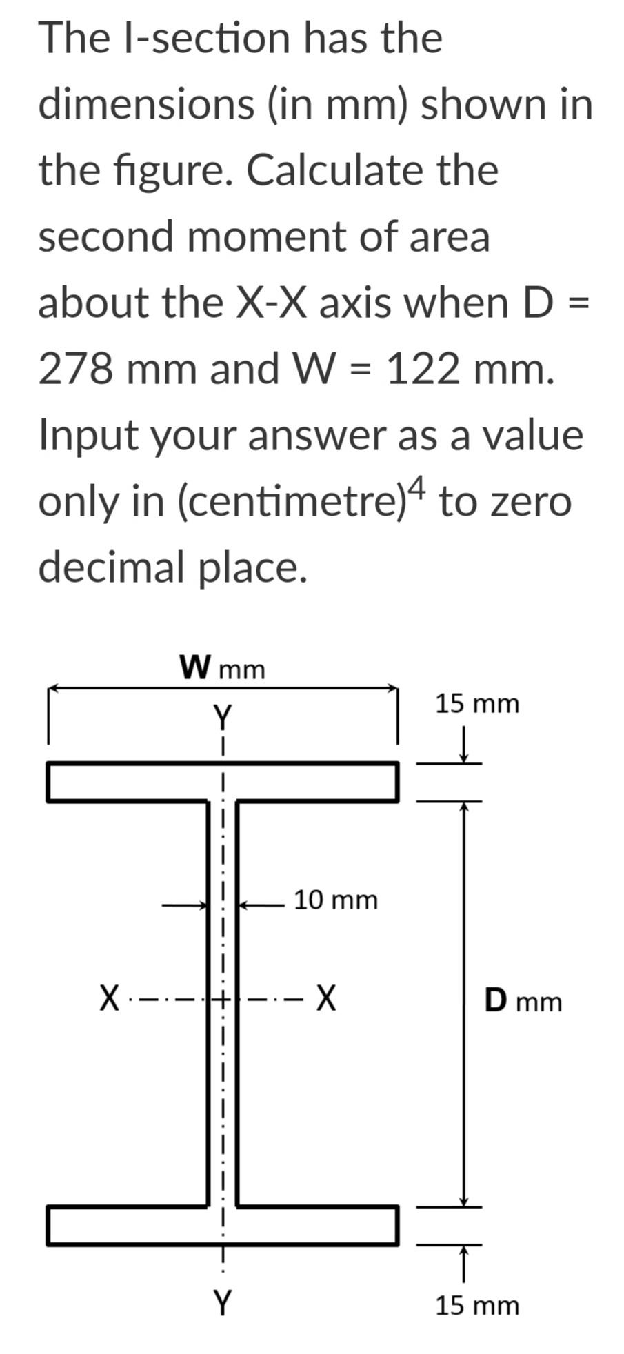 Solved The l-section has the dimensions (in mm) shown in the | Chegg.com
