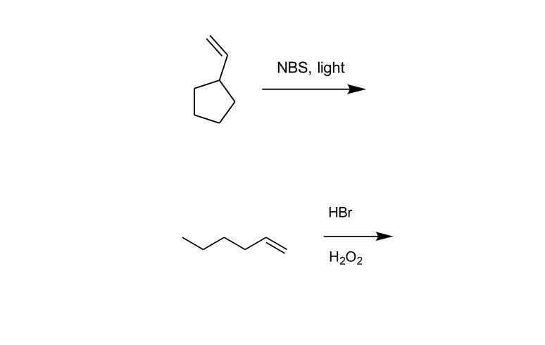 Solved NBS, light HBr H202 | Chegg.com
