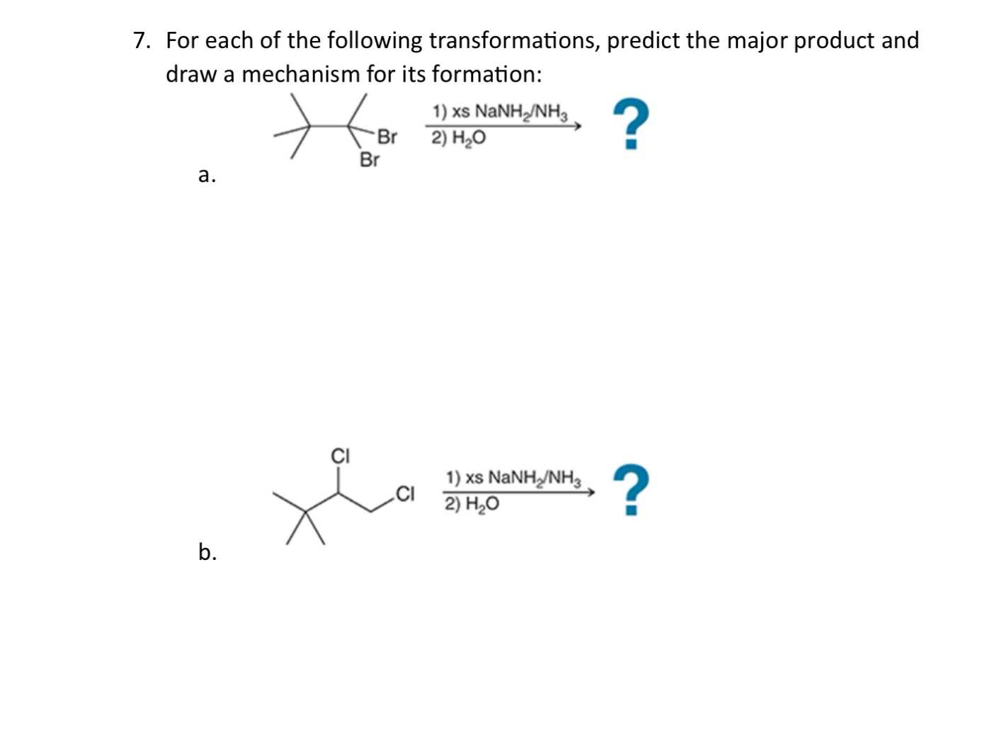 Solved For each of the following transformations, predict | Chegg.com