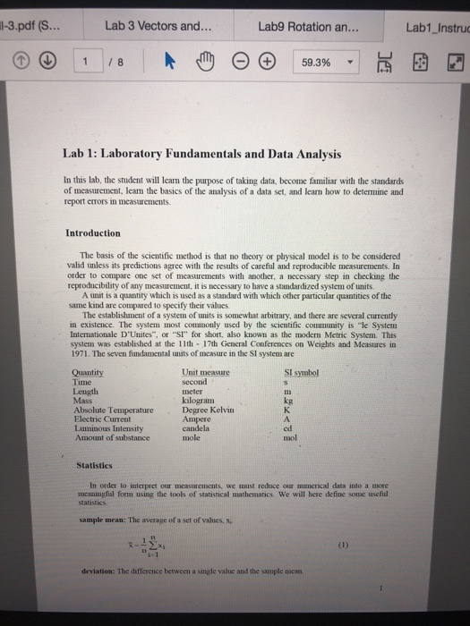 -3.pdf (S... Lab 3 Vectors and... Lab9 Rotation an... | Chegg.com