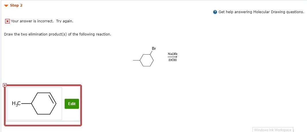 Solved Step 2 Get help answering Molecular Drawing | Chegg.com
