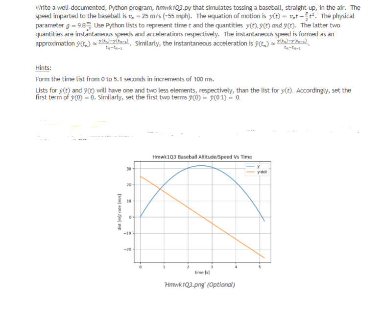 Solved Write a well-documented, Python program, hmuk1Q3.py | Chegg.com