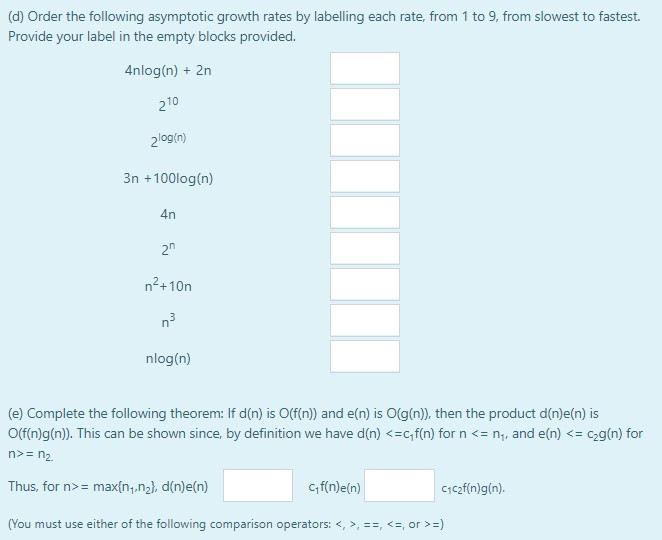 Solved (a) The number of operations executed by algorithms A | Chegg.com