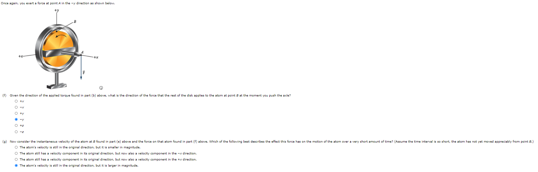 Solved The figure below shows a gyroscope similar to the one | Chegg.com