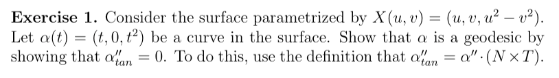Solved Exercise 1. Consider the surface parametrized by | Chegg.com
