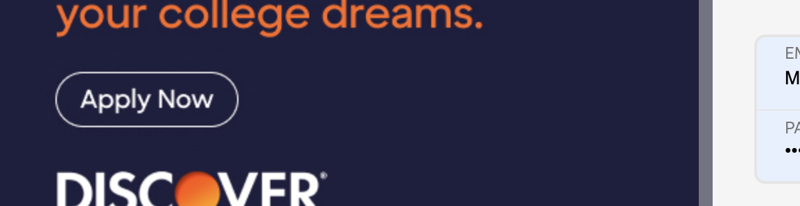 your college dreams. Apply Now DISCOVER EN M PA | Chegg.com