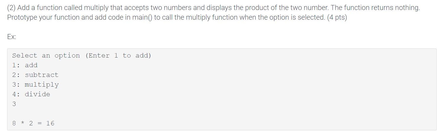 Solved C++ 6.10 LAB: Calculator The template provided | Chegg.com