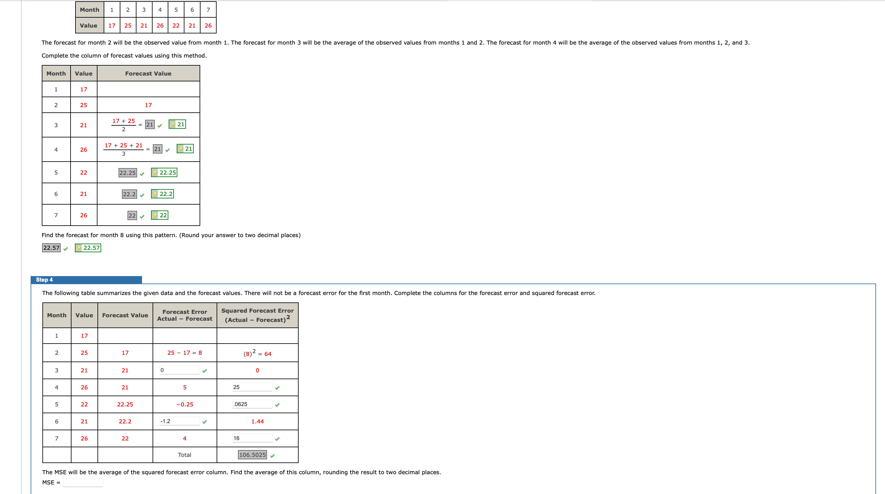 Solved PLEASE ANSWER MSE LAST QUESTIONComplete the column of | Chegg.com