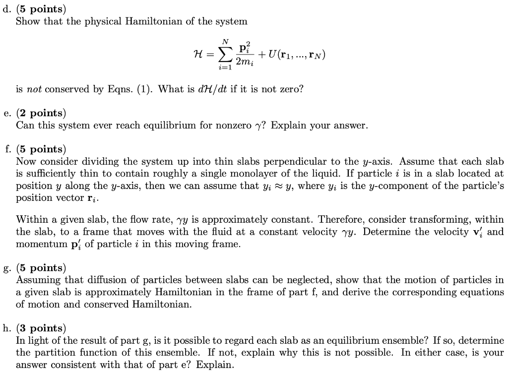 Solved Consider a classical N-particle system that is | Chegg.com Solved Consider a classical N-particle system that is | Chegg.com