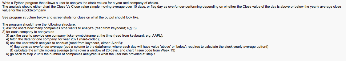 Solved Write a Python program that allows a user to analyze | Chegg.com