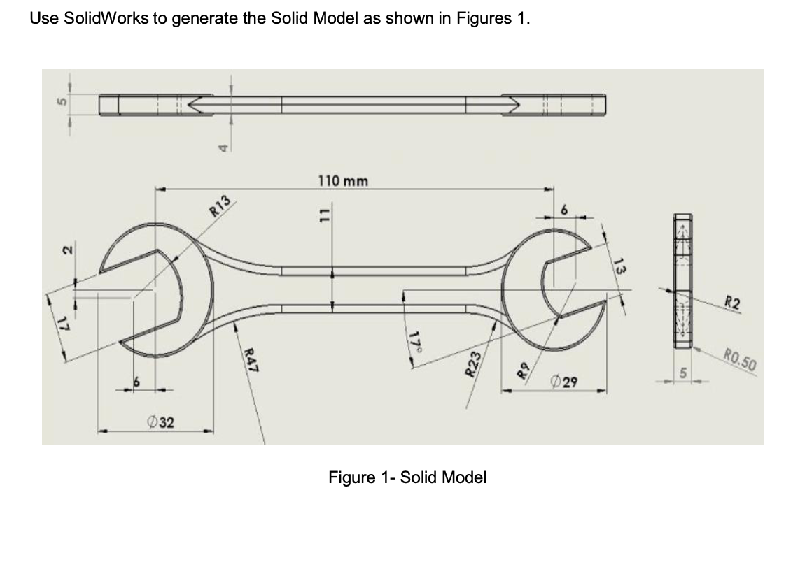 Solved Use SolidWorks to generate the Solid Model as shown | Chegg.com