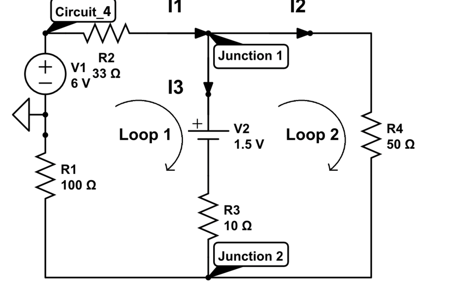 Use Kirchhoff’s loop and junctionlaws to provide | Chegg.com