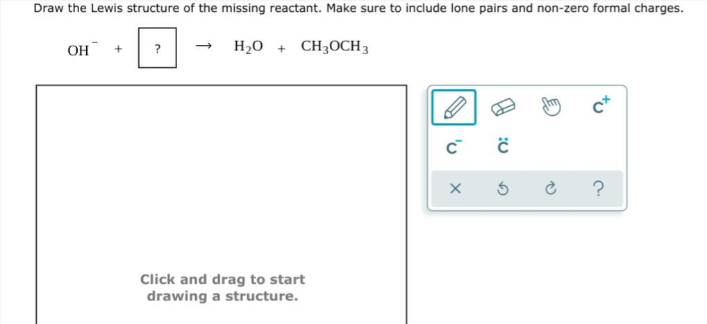 Solved Draw the Lewis structure of the missing reactant. | Chegg.com