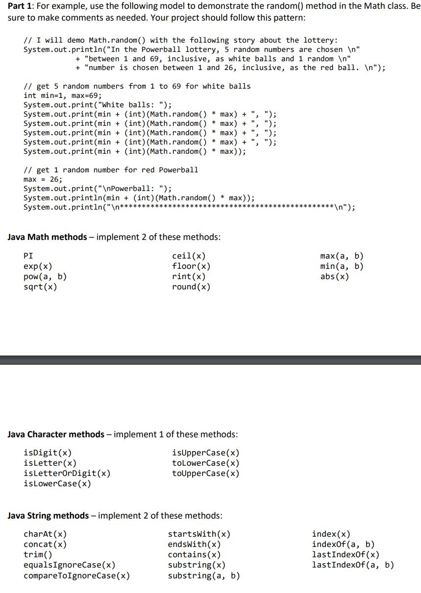Solved Part 1: Create up to 5 stories to implement specific | Chegg.com