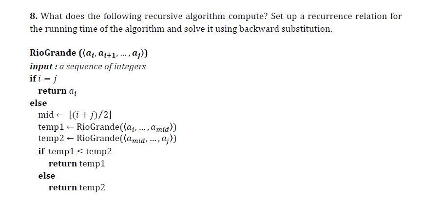 Solved Hello I have a question for Algorithm course Can you | Chegg.com