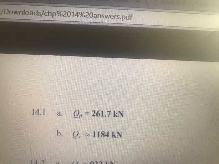 Solved Foundation engineering, plz i need the correct answer | Chegg.com