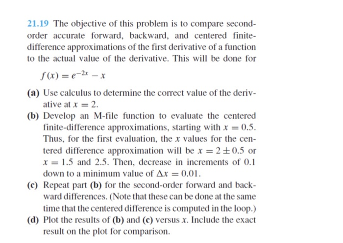 Solved 21.19 The objective of this problem is to compare | Chegg.com