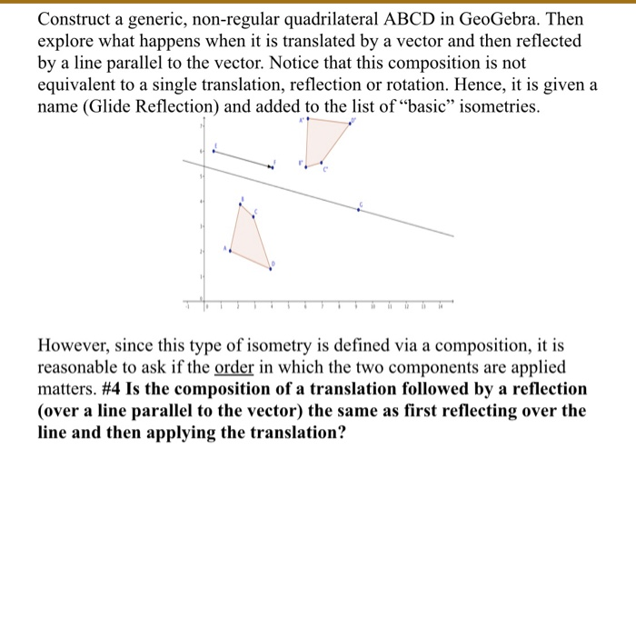 Solved Construct a generic, non-regular quadrilateral ABCD | Chegg.com