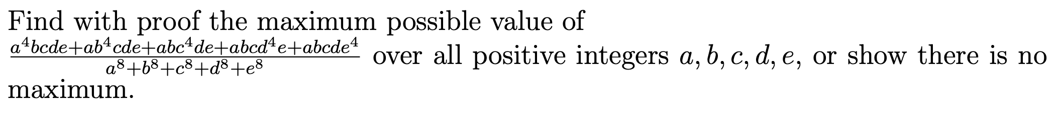 Solved Find with proof the maximum possible value of | Chegg.com