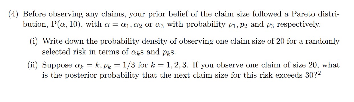 Solved 4) Before observing any claims, your prior belief of | Chegg.com