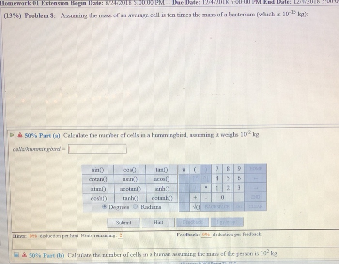 Solved Homework UI Extension Begin Date: 824T2018 5:00200 | Chegg.com