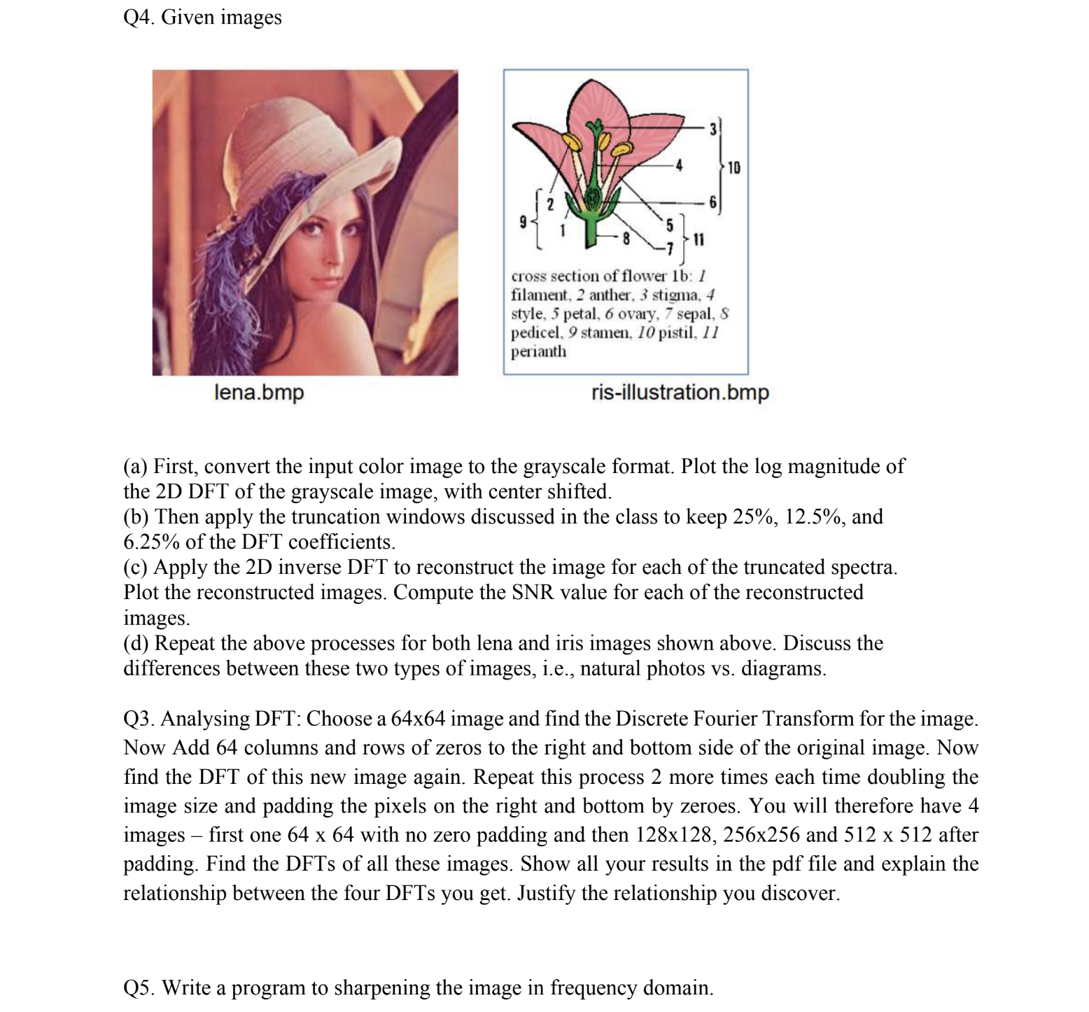 Q1. Hough-Transform for line detection. Implement a | Chegg.com