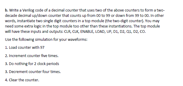 Implement a 1 digit BCD (binary coded decimal) | Chegg.com
