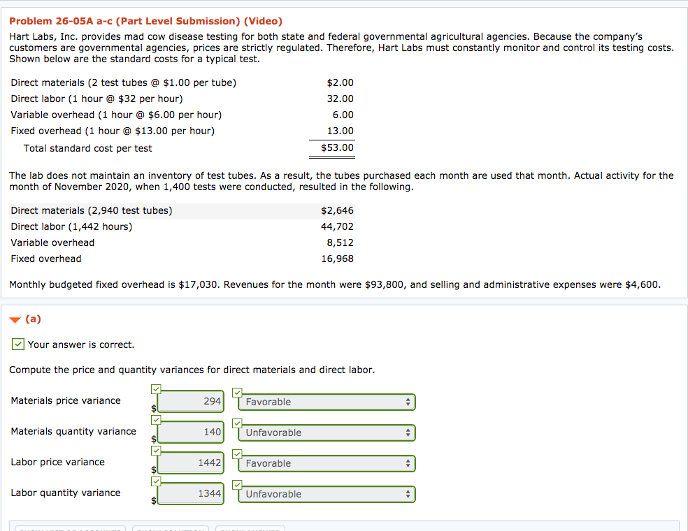 Solved Problem 26-05A a-c (Part Level Submission) (Video) | Chegg.com