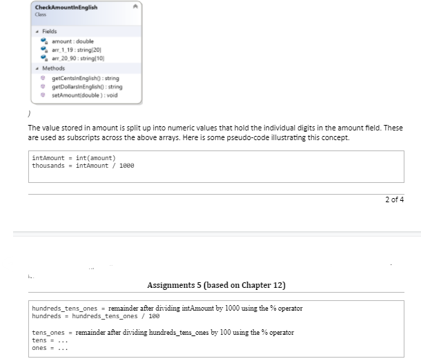Problem Specifications - Programming Challenge # 12, | Chegg.com