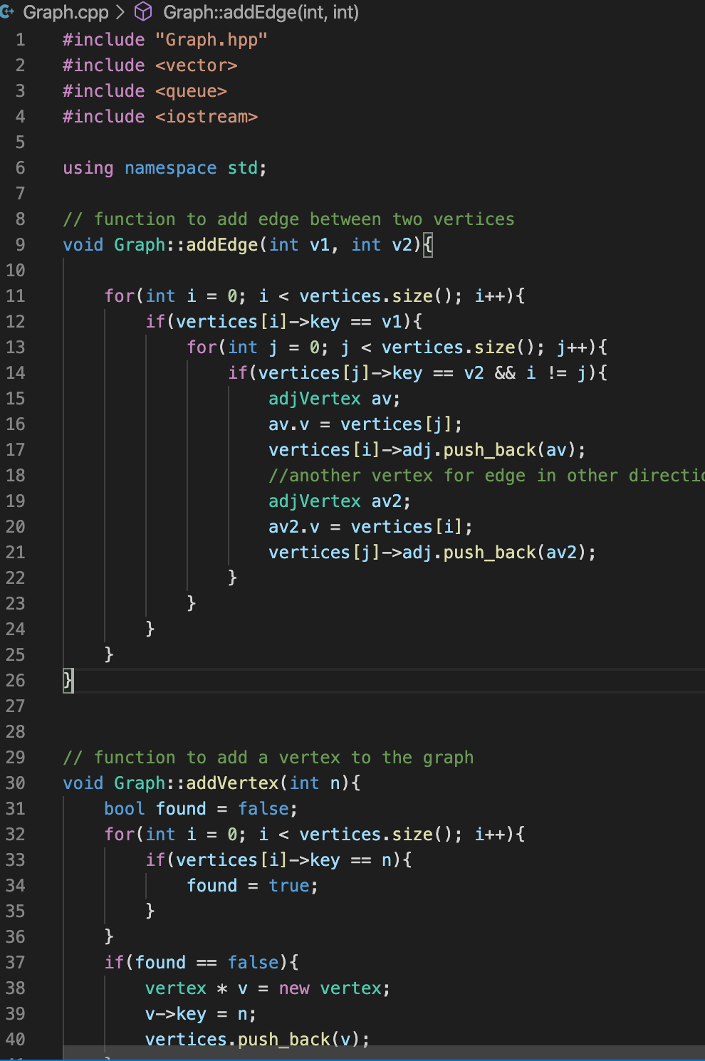 Solved Language is c++ Please use the given code and don't | Chegg.com