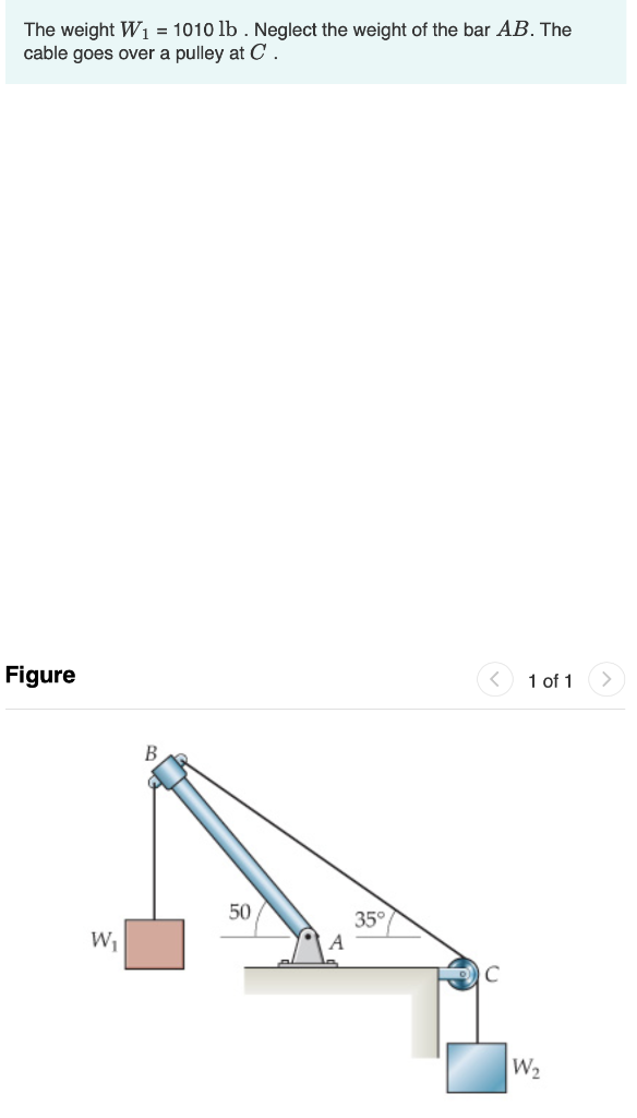 Solved A) Determine the weight W2 B) Determine the | Chegg.com