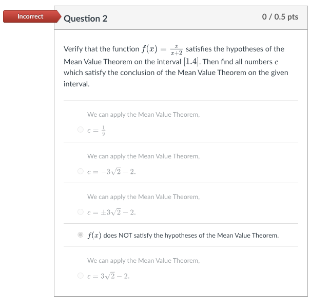 Solved Verify that the function f(x)=x+2x satisfies the | Chegg.com