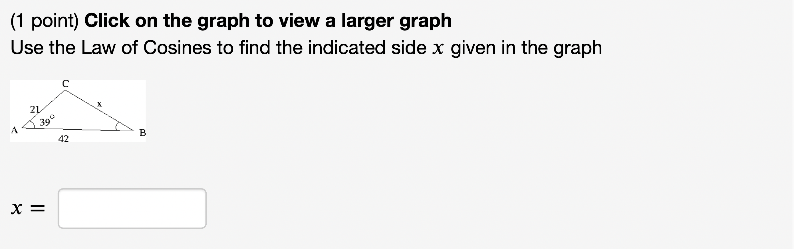 Solved (1 point) Click on the graph to view a larger graph | Chegg.com