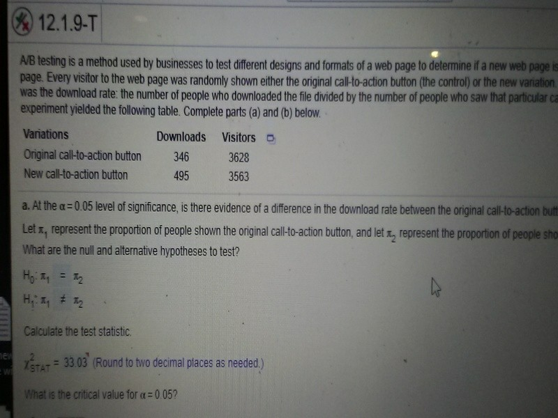 Solved ⑤ 12.1.9-T AVB testing is a method used by businesses | Chegg.com