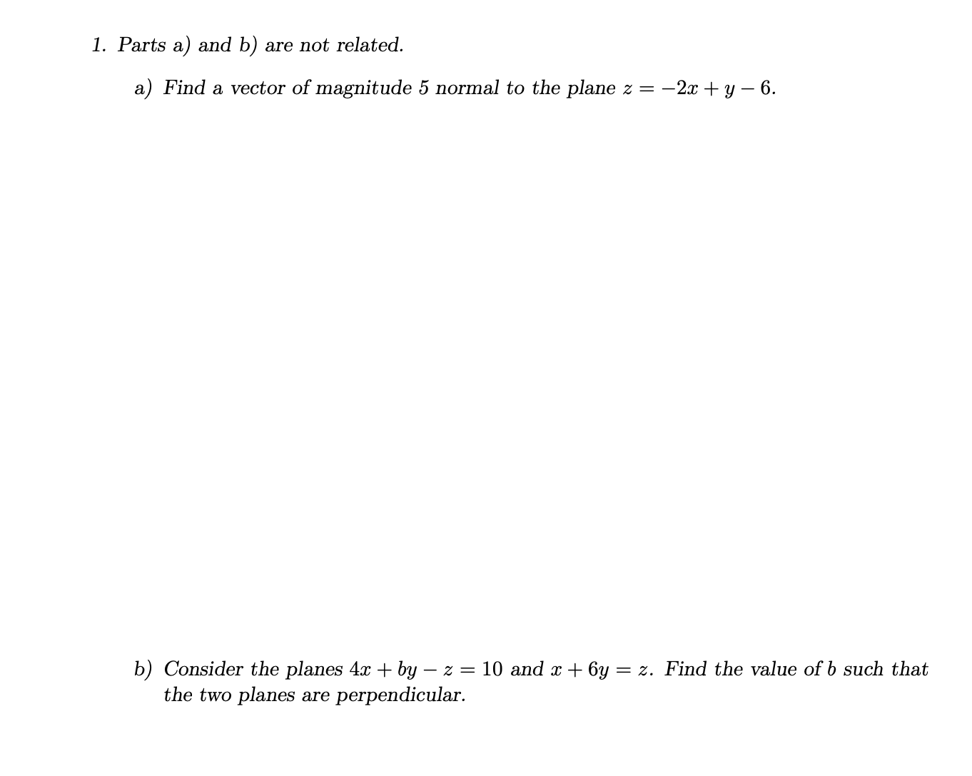 Solved Parts a) ﻿and b) ﻿are not related.a) ﻿Find a vector | Chegg.com