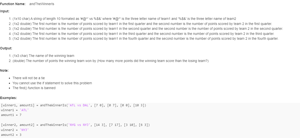 Solved Don't use loops if , else, while, find any | Chegg.com