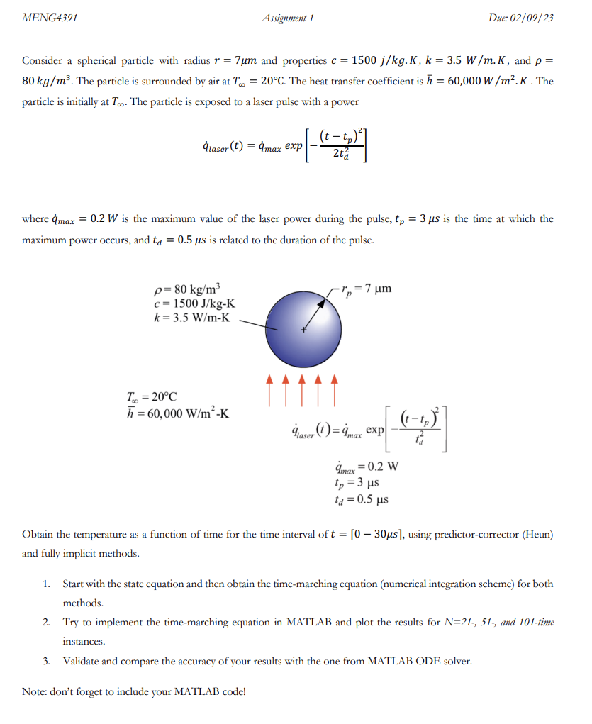 Solved To whom it concerns, show the time-marching equation | Chegg.com