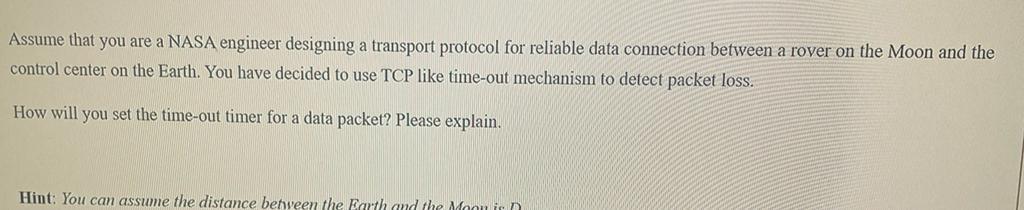 Solved Assume that you are a NASA engineer designing a | Chegg.com