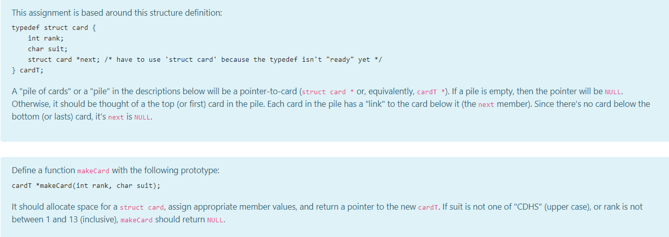 Solved This assignment is based around this structure | Chegg.com
