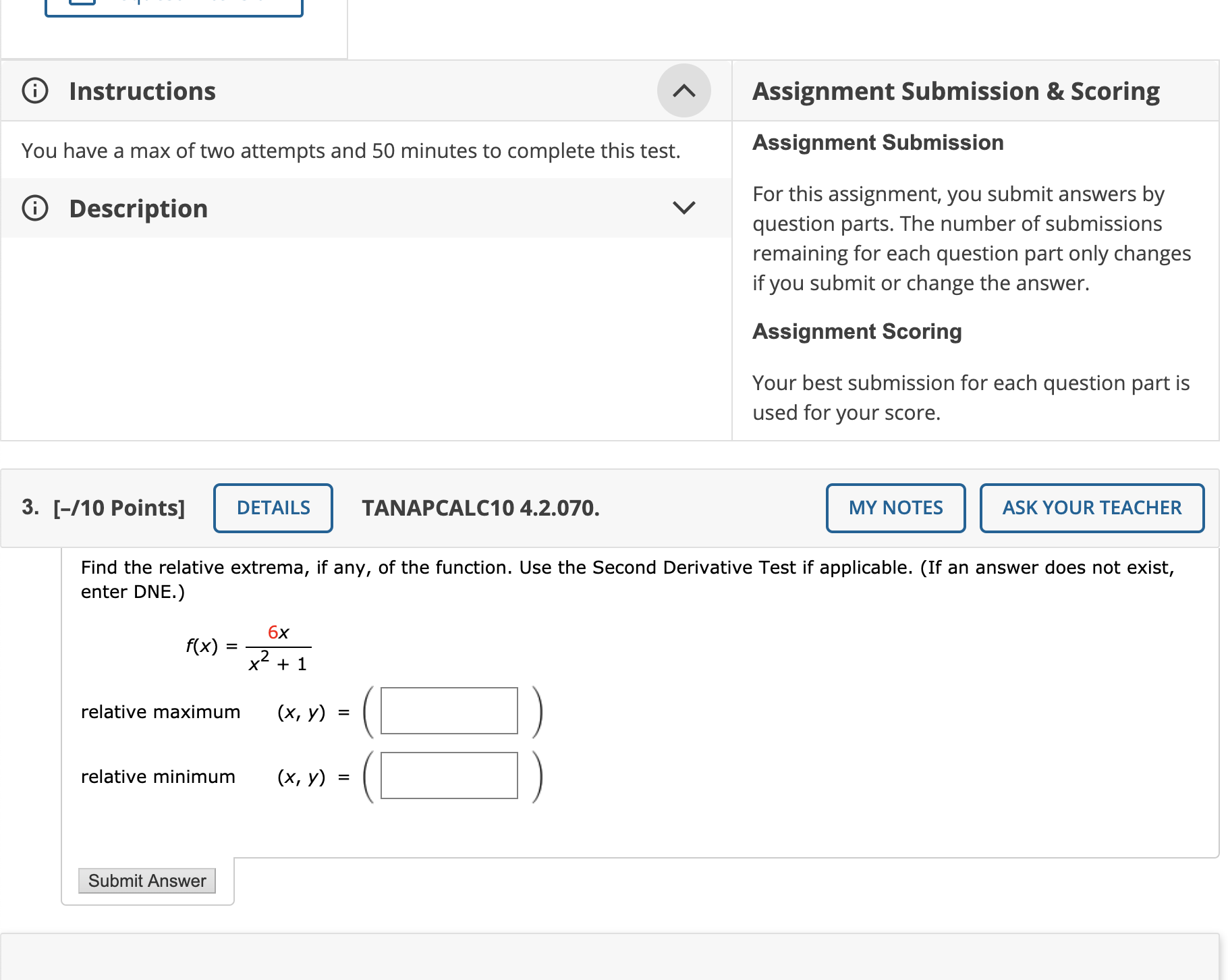 Solved Instructions Assignment Submission & Scoring You have | Chegg.com