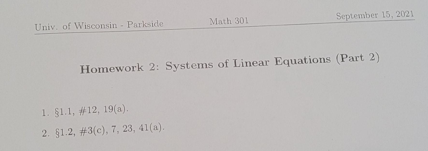 Solved In Exercises 3-4, suppose that the augmented matrix | Chegg.com