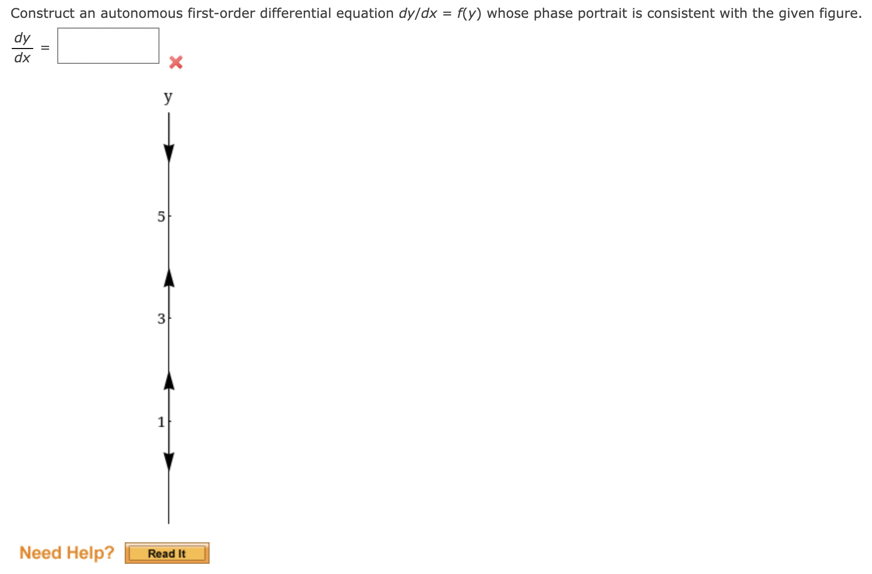 Solved Construct an autonomous first-order differential | Chegg.com