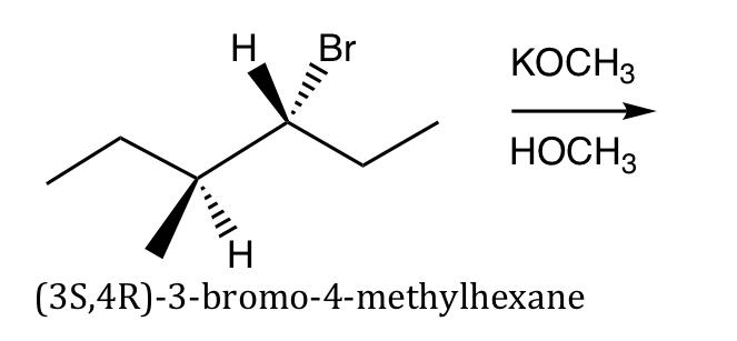 Solved H. Br KOCH3 HOCH3 (3S,4R)-3-bromo-4-methylhexane | Chegg.com