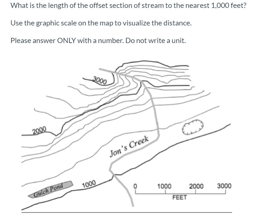 Solved What is the length of the offset section of stream to | Chegg.com