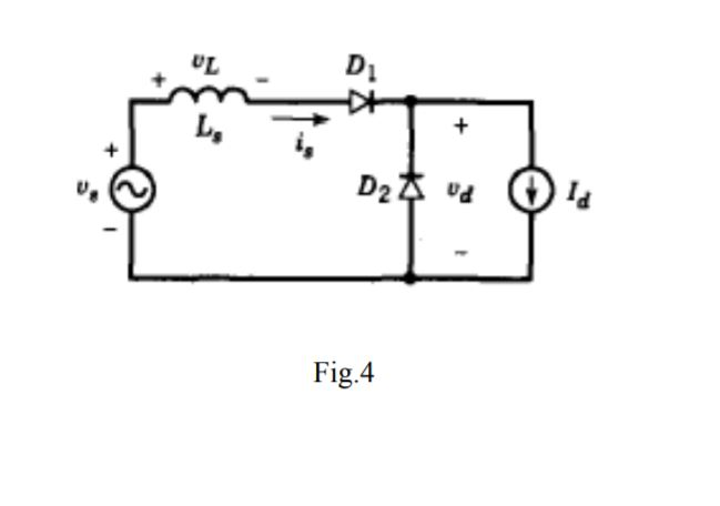 Solved 4. In the single phase diode bridge rectifier shown | Chegg.com