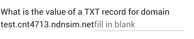 Solved What is the value of a TXT record for domain | Chegg.com