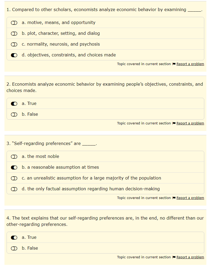 Solved Compared to other scholars, economists analyze | Chegg.com