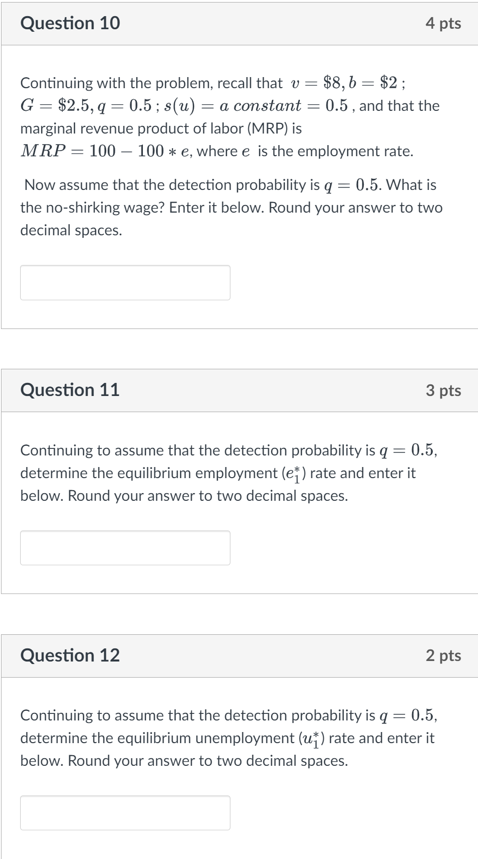 Solved Continuing with the problem, recall that v=$8,b=$2; | Chegg.com